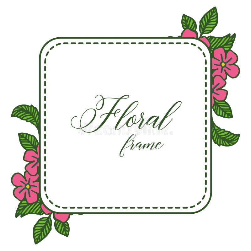Vector Illustration Backdrop With Crowd Frame Floral Very Beautiful Stock Vector Illustration