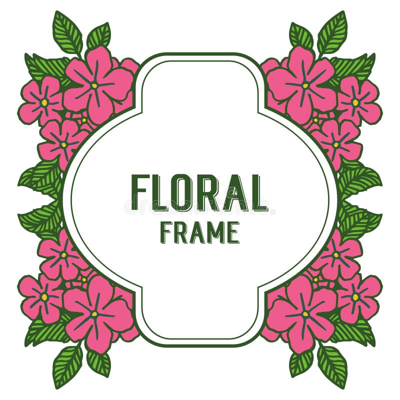 Vector Illustration Backdrop with Crowd Frame Floral Very Beautiful ...