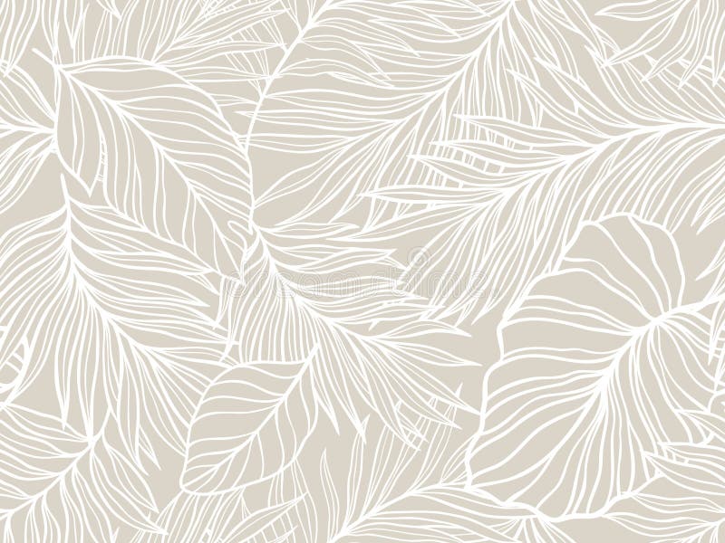Vector Illustration Background Featuring Abstract Pattern of Tropical ...
