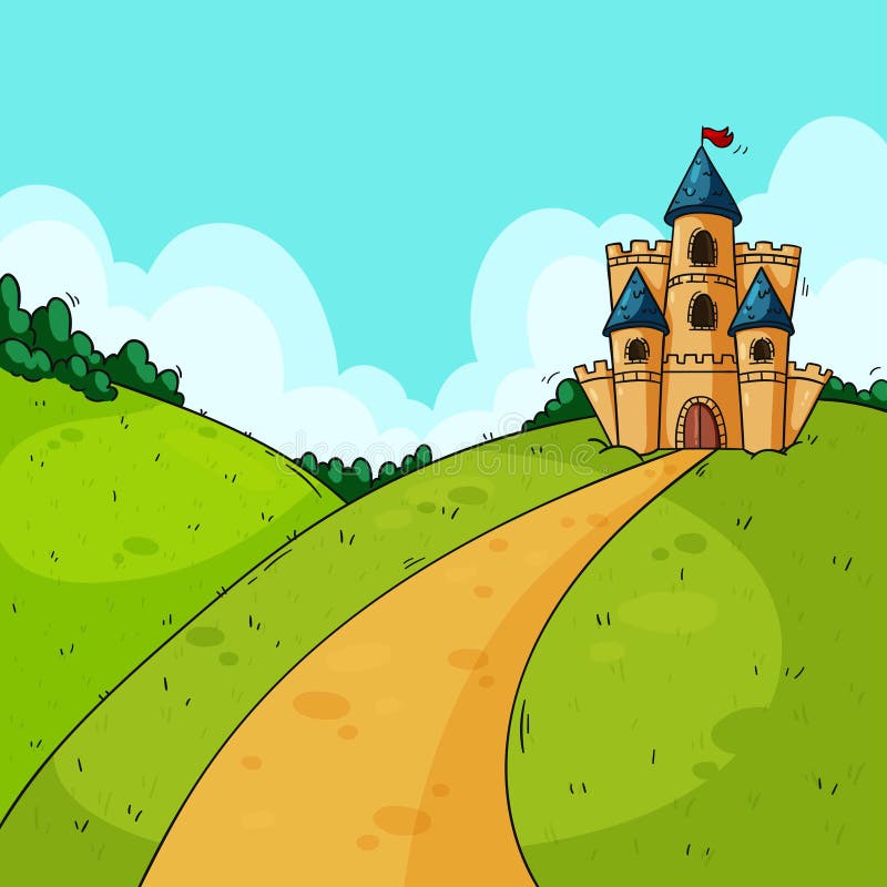 Background for Game Design. Castle Stock Vector - Illustration of ...