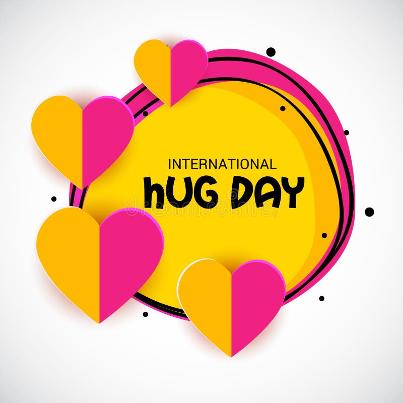 International Hug Day. stock illustration. Illustration of hand - 107351781