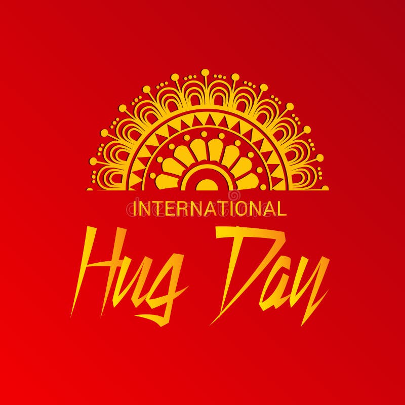 International Hug Day. stock illustration. Illustration of hand - 107350929