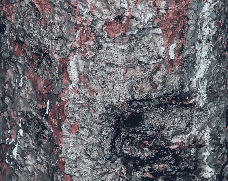 Vector Illustration of Background and Texture of the Bark of Blue ...