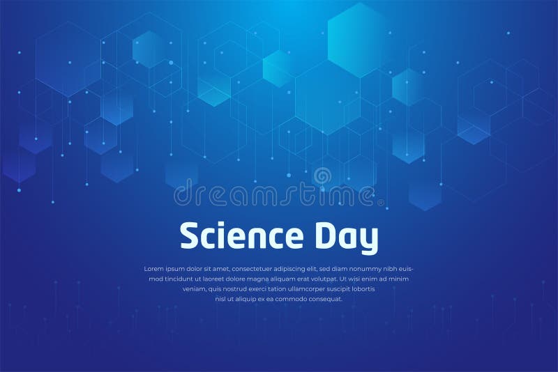 Vector Illustration of a Background for World Science Day. Science Day ...