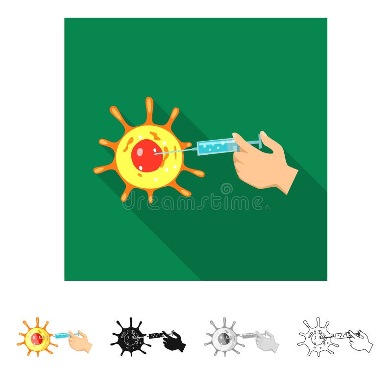 Vector Design of Bacteria and Syringe Icon. Collection of Bacteria and ...