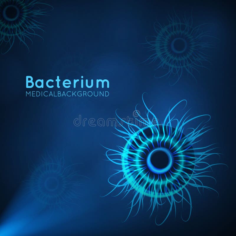Vector Illustration of a Bacterial, Cells and Microbe. Stock Vector ...