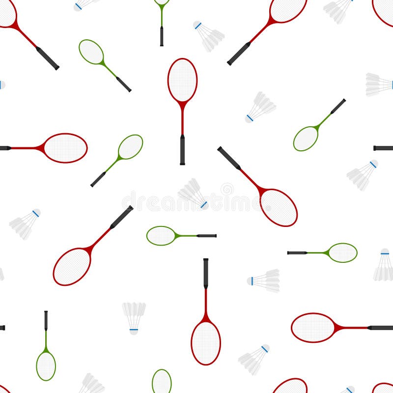 Badminton Pattern stock illustration. Illustration of seamless - 60211513