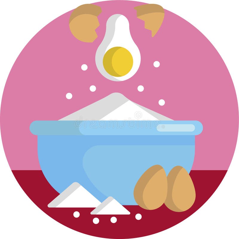 Baking Vector Illustration Icons Stock Vector - Illustration of baker ...