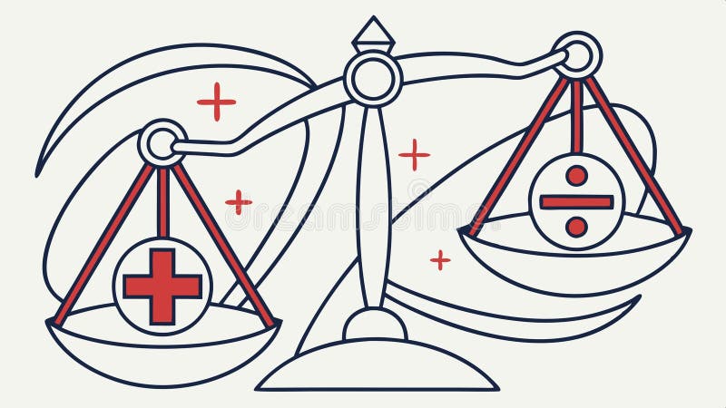 Mathematical Balance Scale, Equation Illustration Vector Design ...