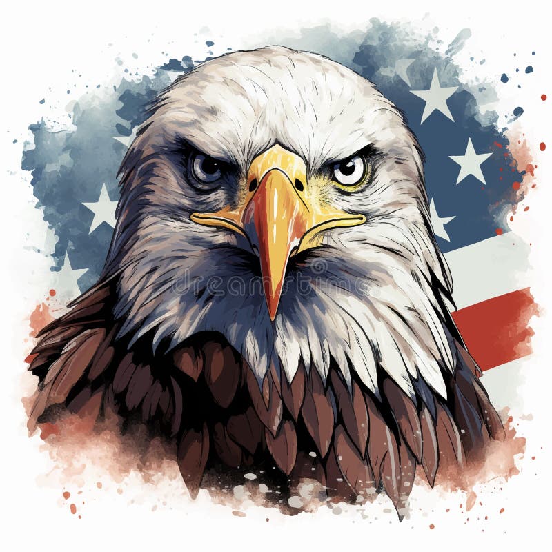 Front Face Eagle Stock Illustrations – 183 Front Face Eagle Stock ...