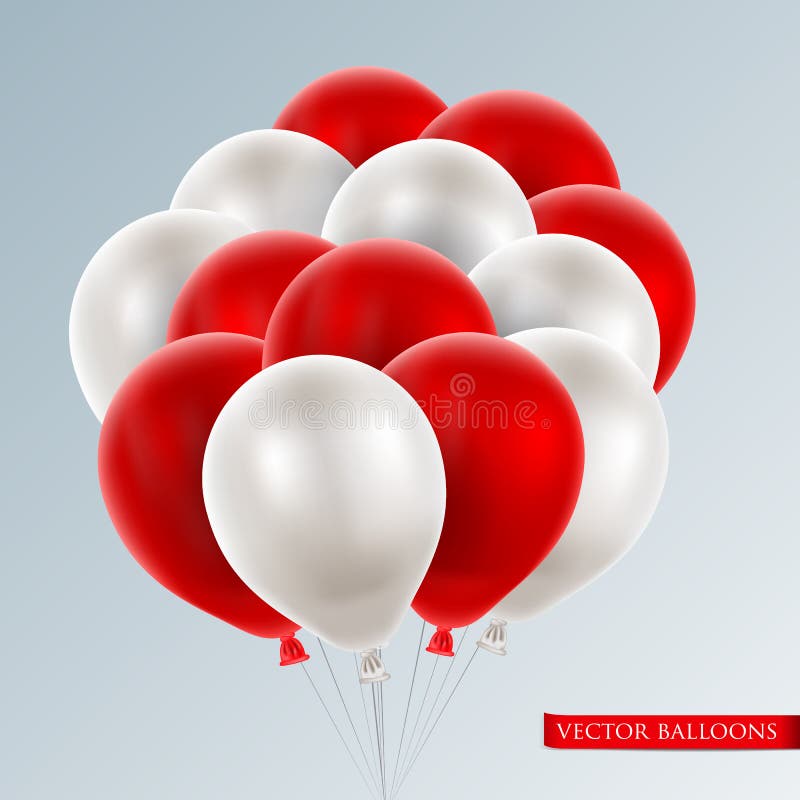 Vector Illustration of Balloons Stock Illustration - Illustration of ...