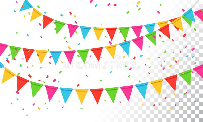 Vector Illustration Banderol Party Celebration Background Stock Vector ...