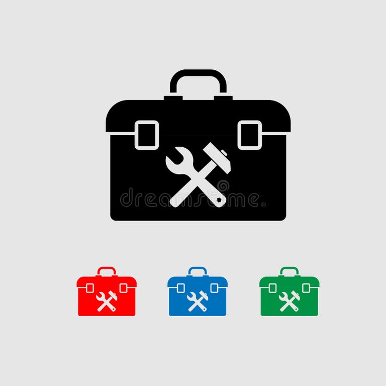 Device Settings. Toolbox Icons Set. Stock Vector - Illustration of ...