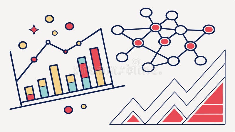 Bar Graph with Upward Trend, Growth Visualization Vector Design ...