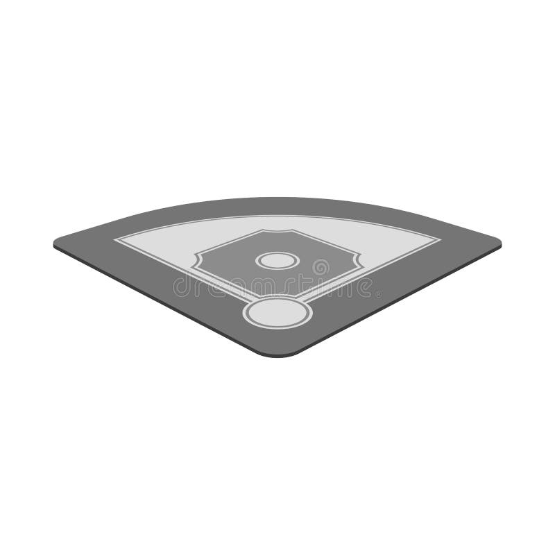 Vector Illustration of Baseball and Field Symbol. Collection of ...