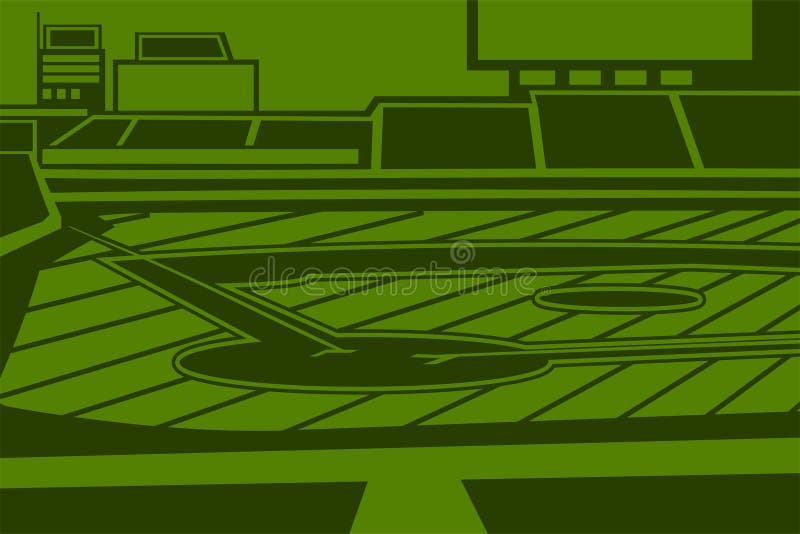 Baseball Arena Field Stadium Outline Green Silhouette Vector Stock ...