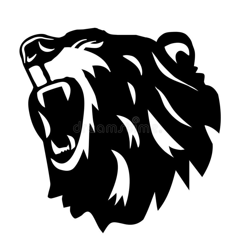 Vector Bear Roaring stock vector. Illustration of cartoon - 323832789