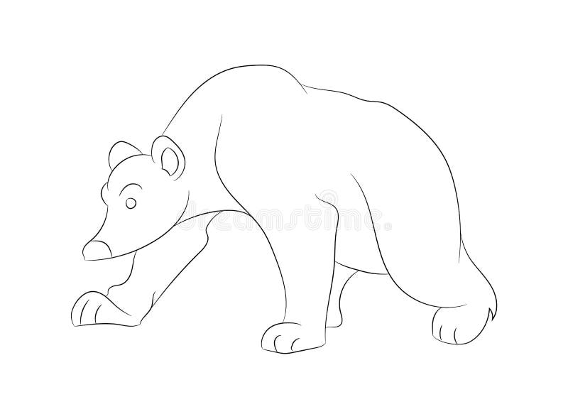 Standing Bear Line Art Stock Illustrations – 357 Standing Bear Line Art ...