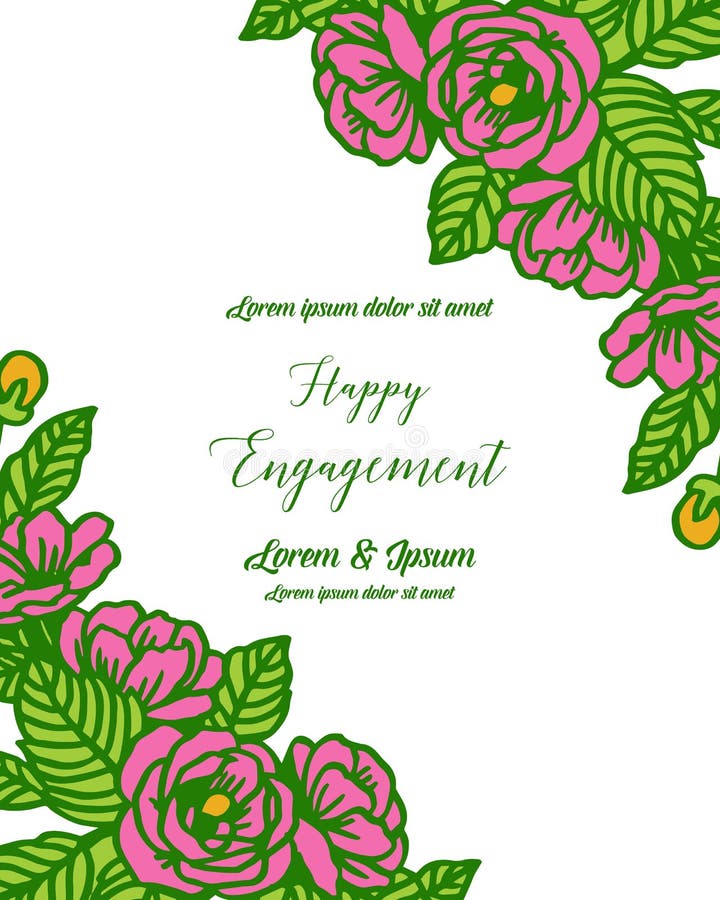 Vector Illustration Beautiful Floral Frame for Write a Invitation of ...