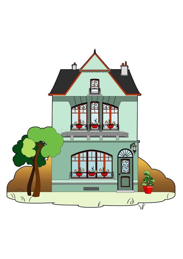 Beautiful House Shrubs Stock Illustrations – 116 Beautiful House Shrubs ...