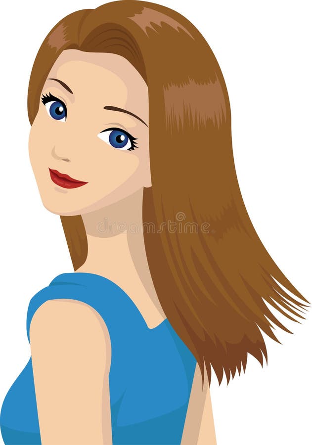 Beautiful Woman stock vector. Illustration of simplicity - 29702158