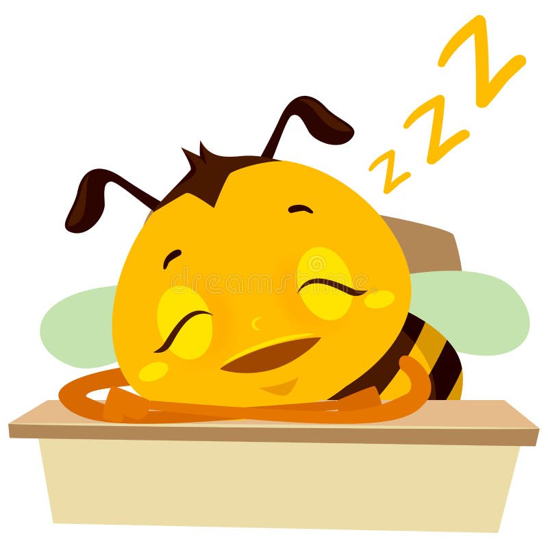 Sleeping Cartoon Bee Stock Illustrations – 178 Sleeping Cartoon Bee ...