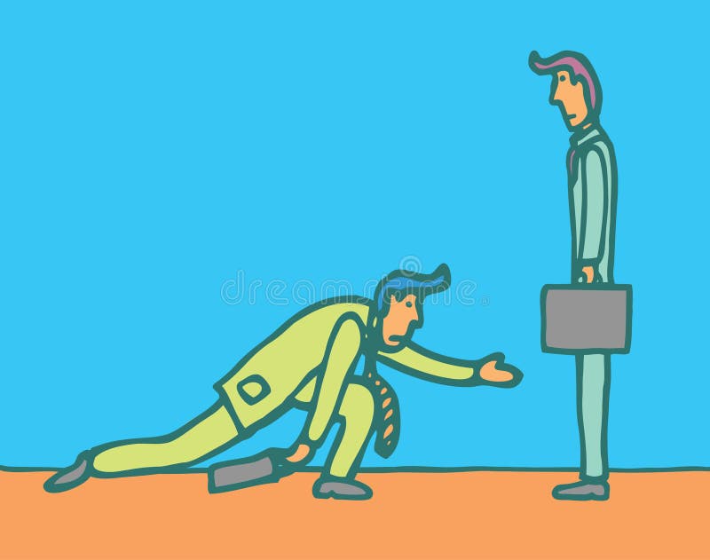 Begging for business stock vector. Illustration of begging - 30298198