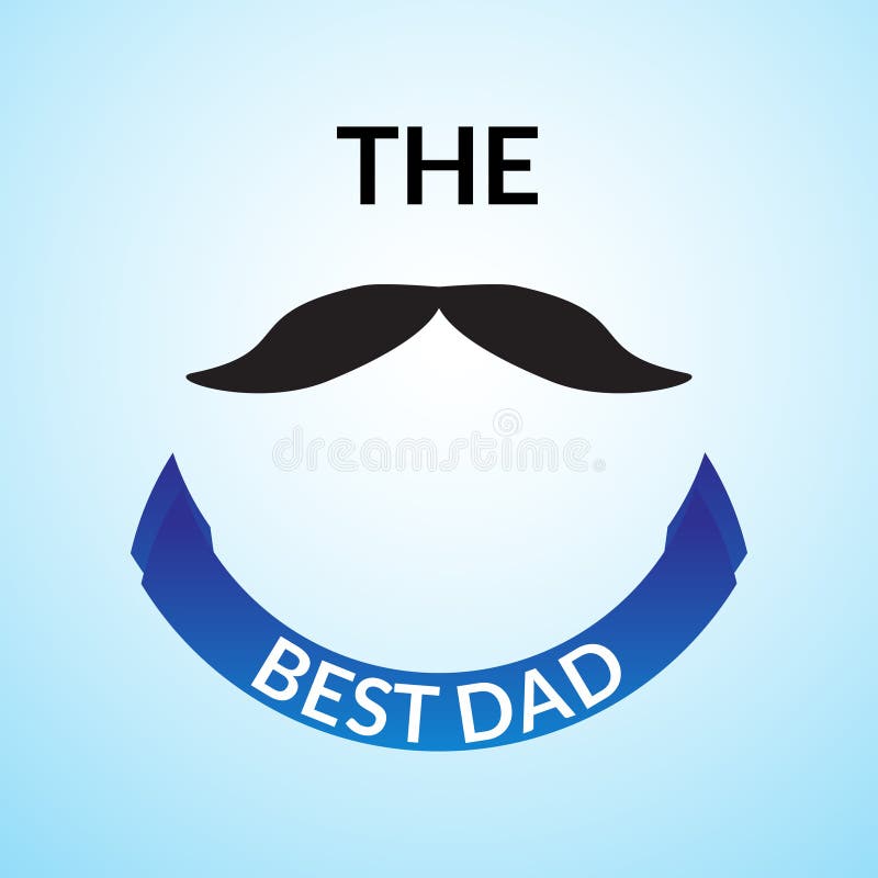 Vector Illustration of the Best Dad. Fathers Day Stock Vector ...