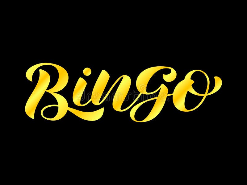 Vector Illustration. Bingo Lettering for Banner Stock Illustration ...