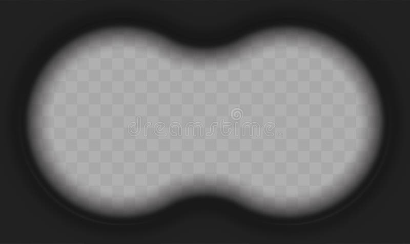 Illustration of Binoculars Point of View Overlay Template Stock Vector ...