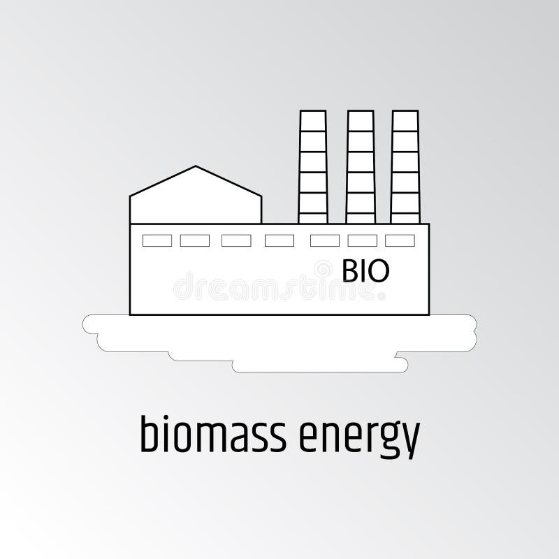 Vector Illustration of Biomass Energy. Stock Vector - Illustration of ...