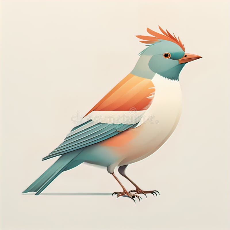 Vector Illustration of a Bird. Vector Illustration in Cartoon Style ...