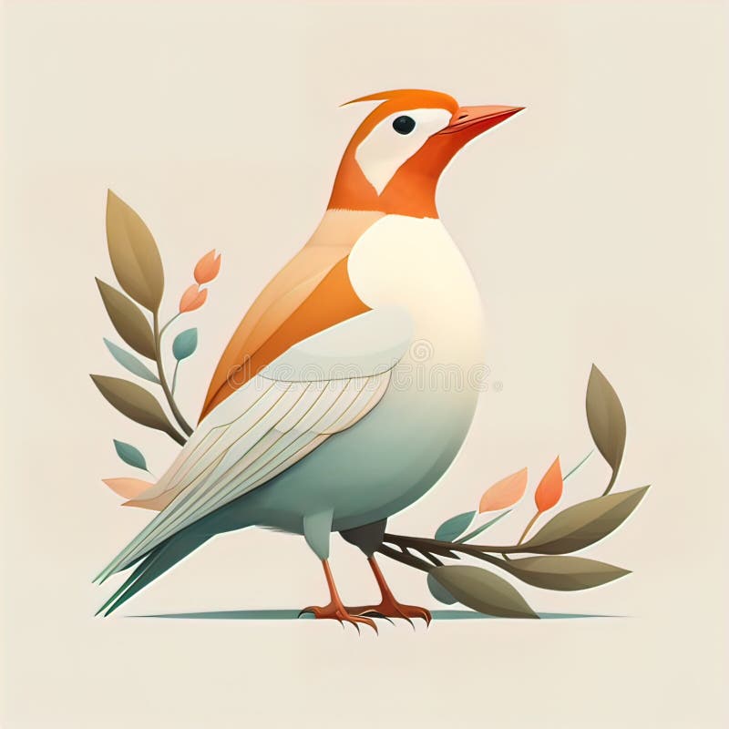 Vector Illustration of a Bird. Vector Illustration in Cartoon Style ...