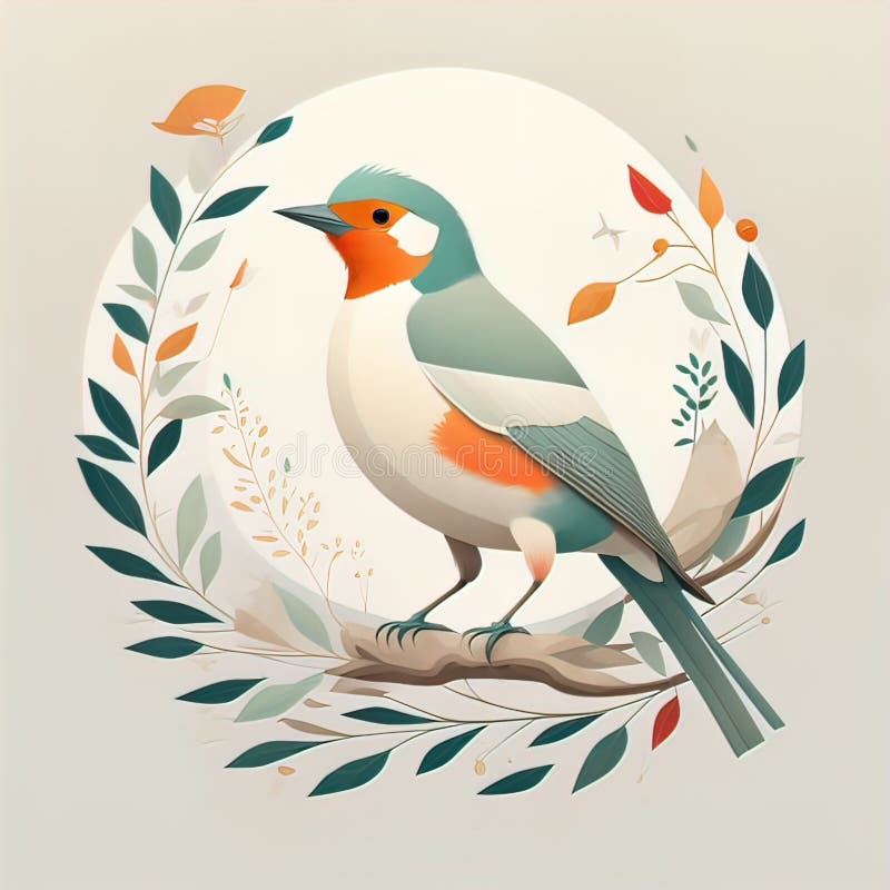 Illustration of a Bird. Vector Illustration in Cartoon Style Stock ...