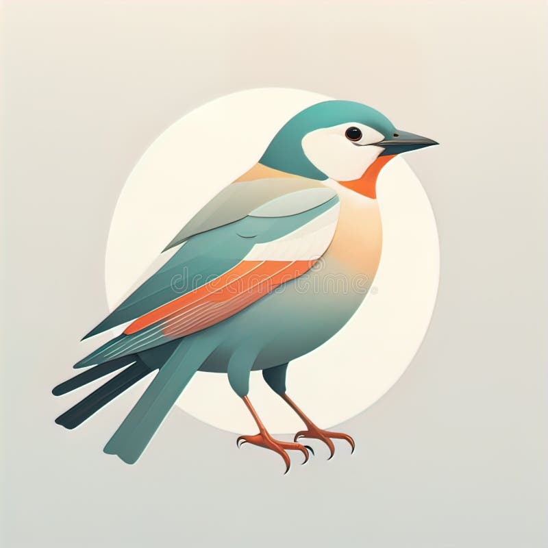 Vector Illustration of a Bird. Vector Illustration in Cartoon Style ...
