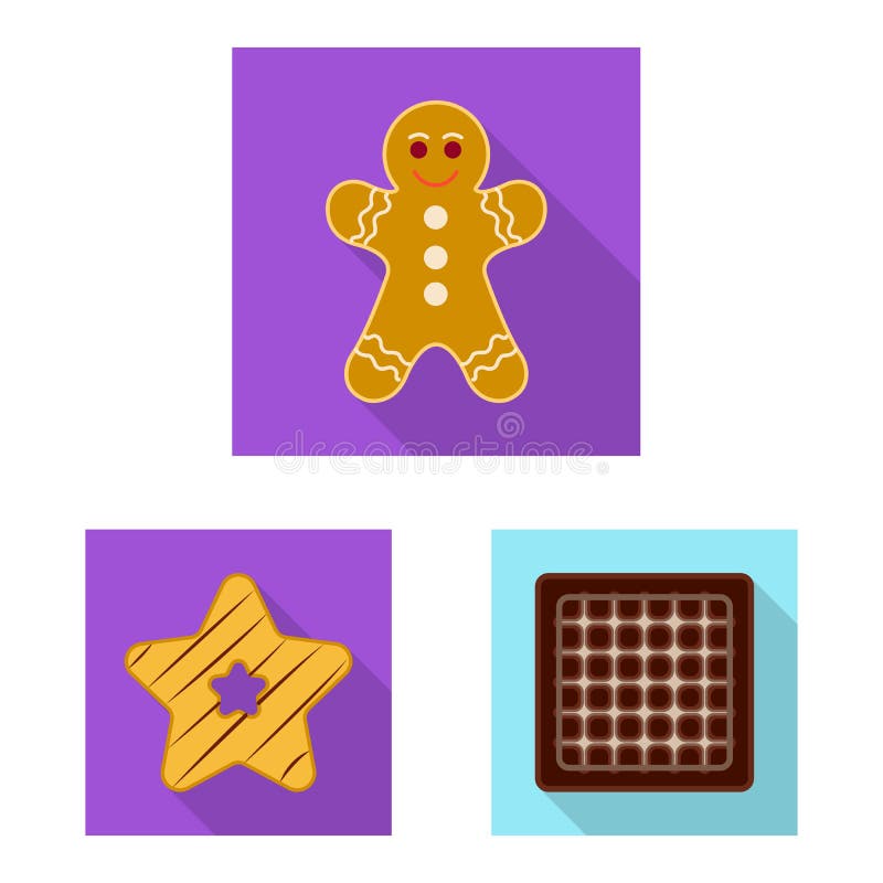 Vector Design of Biscuit and Bake Symbol. Collection of Biscuit and ...