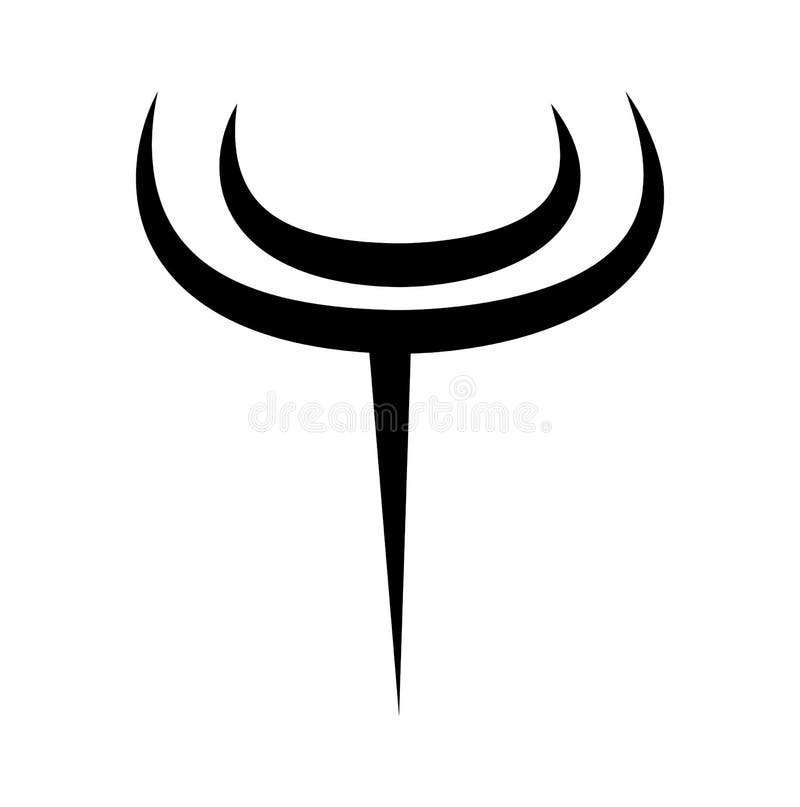 Black Abstract Icon Isolated on White Background Stock Vector ...