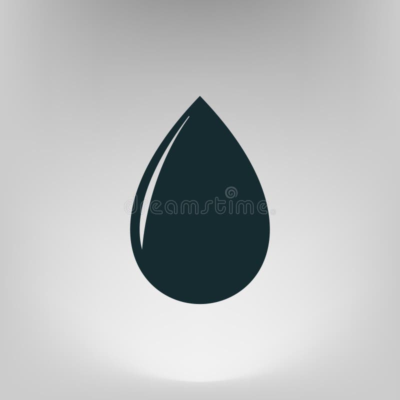Vector Illustration of Black Drop Stock Illustration - Illustration of ...
