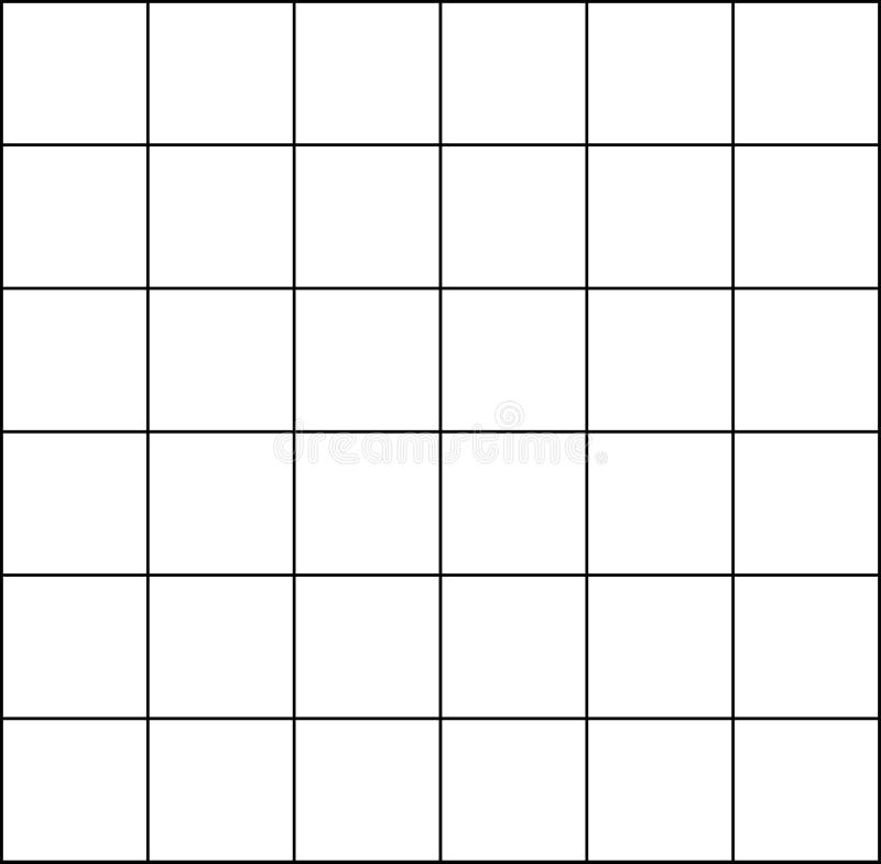 Vector Illustration of a Black Grid for Marking Up a Diary Stock Vector ...