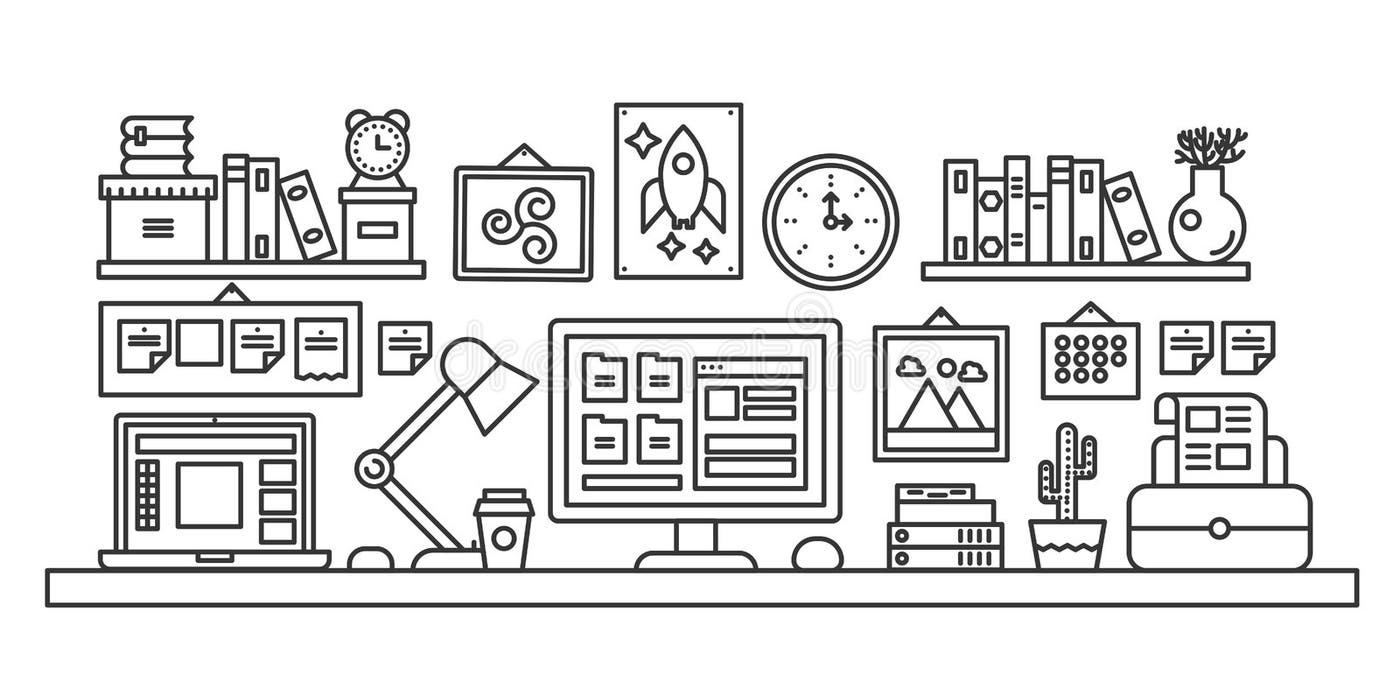 Computer Outline Stock Illustrations – 517,425 Computer Outline Stock ...