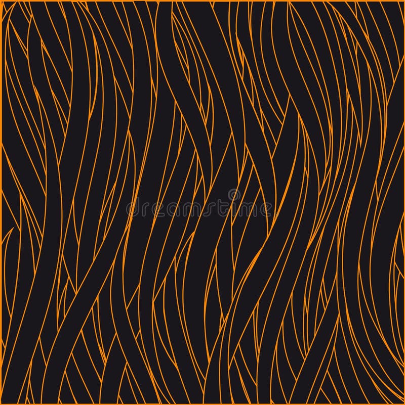 Vector Illustration Black-and-orange Pattern Stock Vector ...