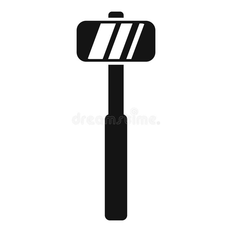 Black Silhouette of a Sledge Hammer Icon Stock Illustration ...
