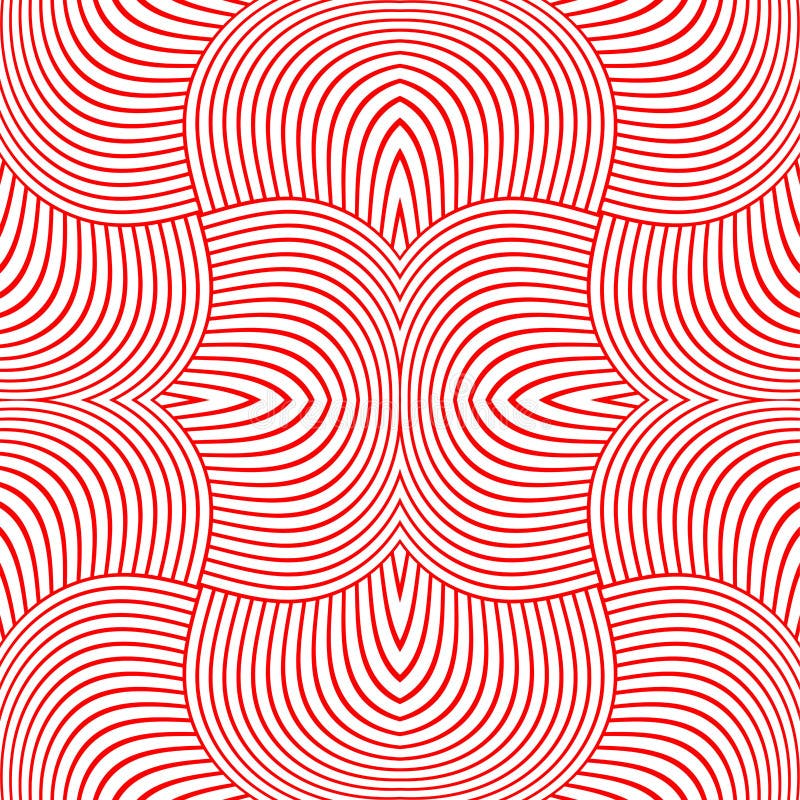 Abstract White and Red Stripes.hypnosis Spiral.Seamless Black and White Stripes Background ...