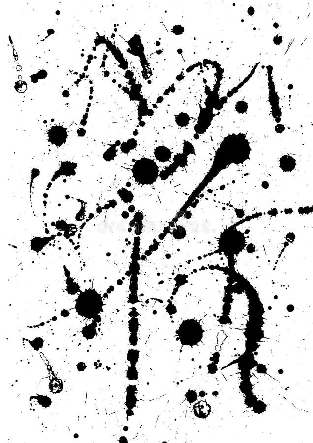 Vector Illustration, Black Watercolor Splash Stock Vector ...