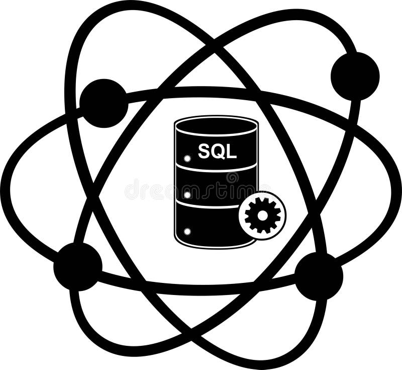 Vector Illustratioin Black and White Icon Data Science Concept Stock ...