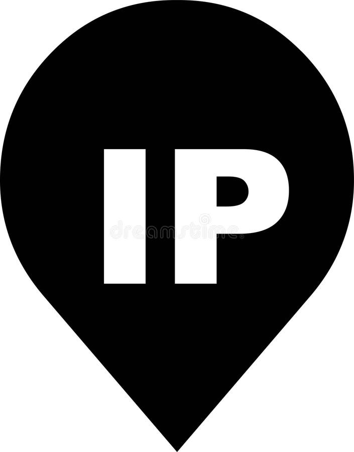 Vector Illustration Black and White Ip Symbol Stock Illustration ...