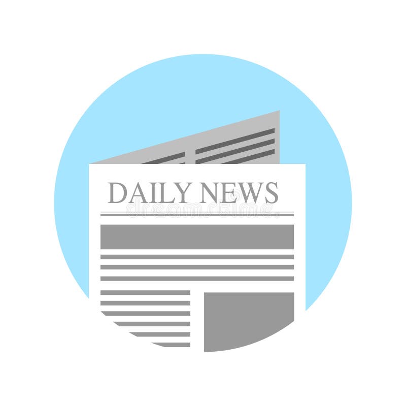 Vector Illustration of Black and White Newspaper Stock Vector ...