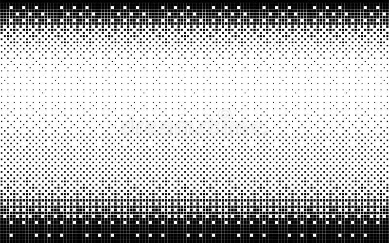 Vector Illustration of Black and White Retro Pixel Bitmap Background ...