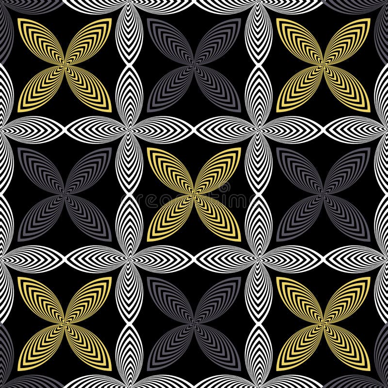 Op Art Flower Stock Illustrations – 227 Op Art Flower Stock ...