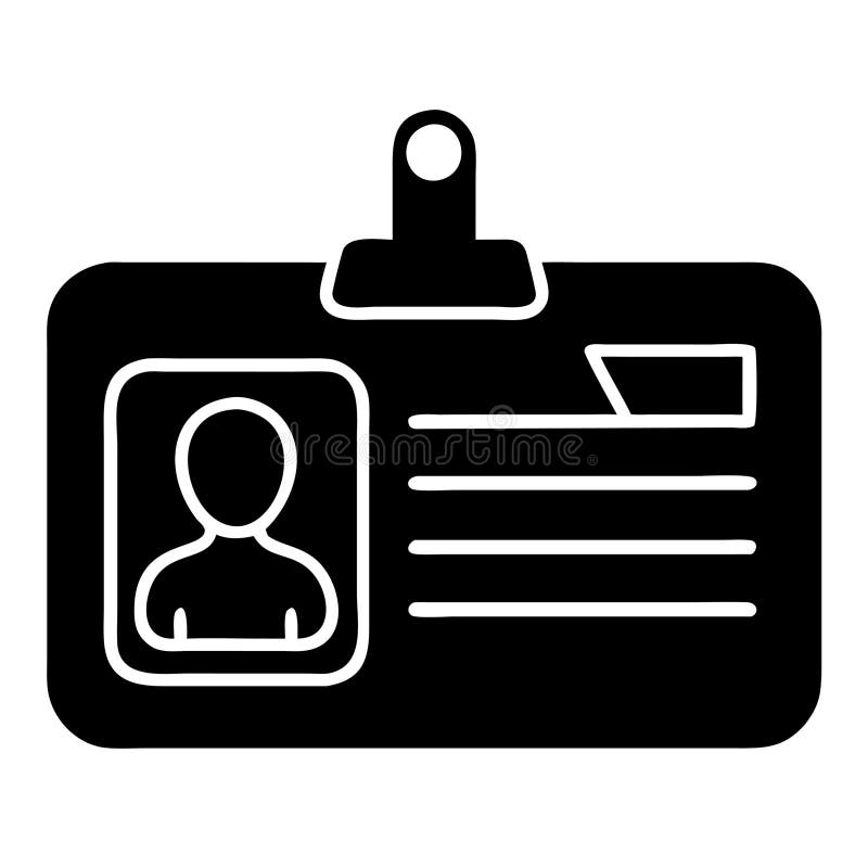 Vector Illustration Blank ID Card for Identification and Credentials ...